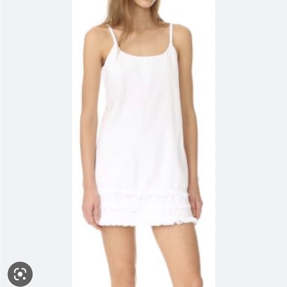 The Fifth Label | Dresses | The Fifth Label White Denim Fringe Dress ...